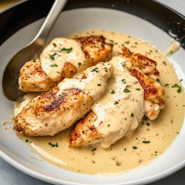 Indulge in Creamy Garlic Chicken: A Luxurious Dinner Delight - CooklyCraft
